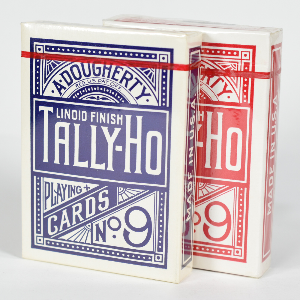 Pair of Tally-Ho No. 9 Playing Cards (Blue Seal) - Quicker than the Eye