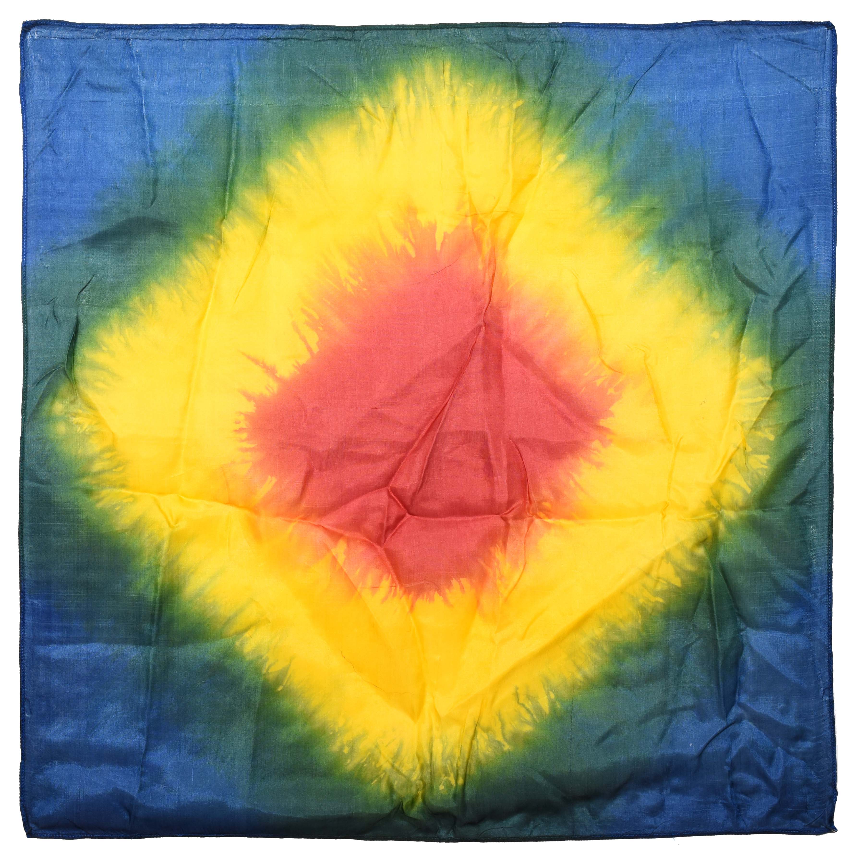 Pair of Primary Color Tie-Dye Silks - Quicker than the Eye
