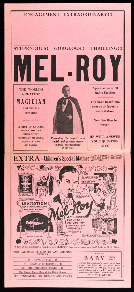 Mel-Roy Broadside - Quicker than the Eye