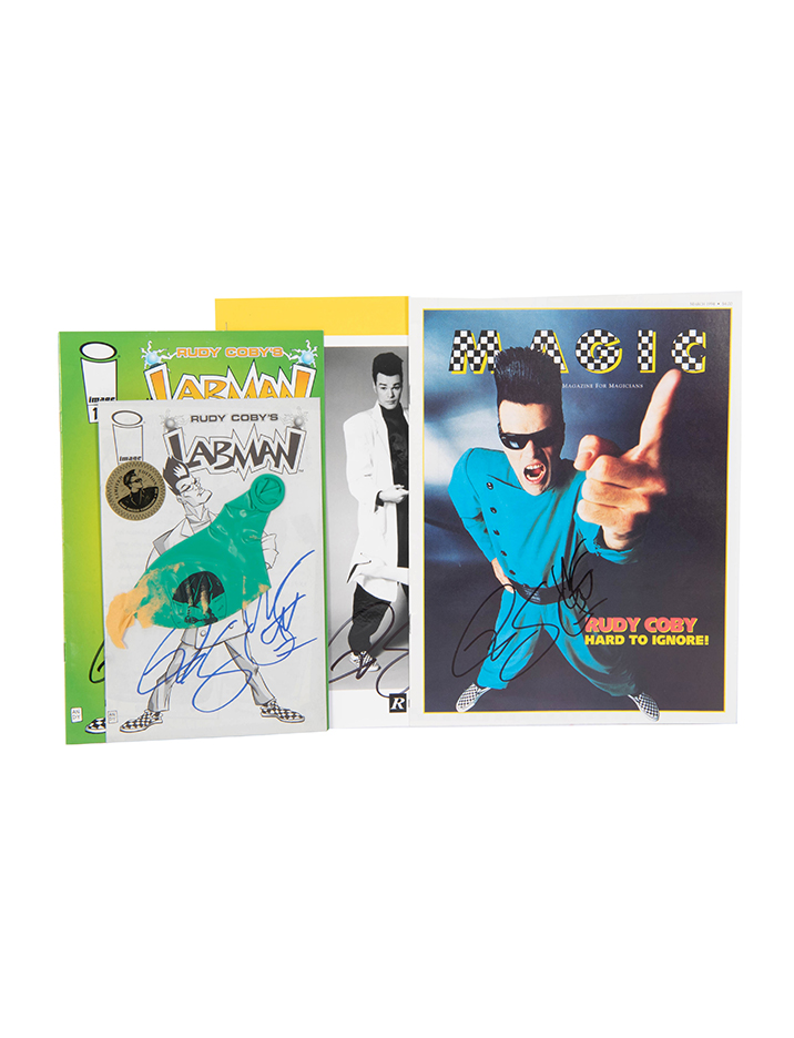 Rudy Coby Signed Ephemera - Quicker than the Eye