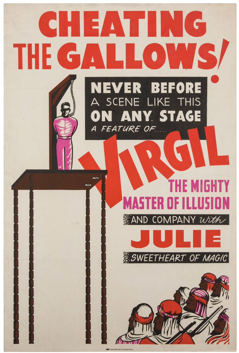 Virgil and Julie Cheating the Gallows Poster - Quicker than the Eye