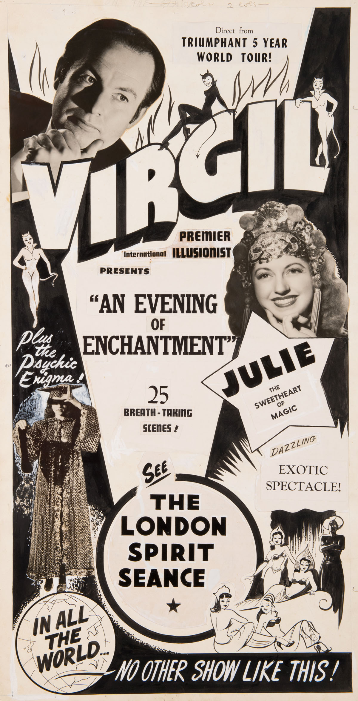 Virgil, an Evening of Enchantment Original Poster Artwork - Quicker ...