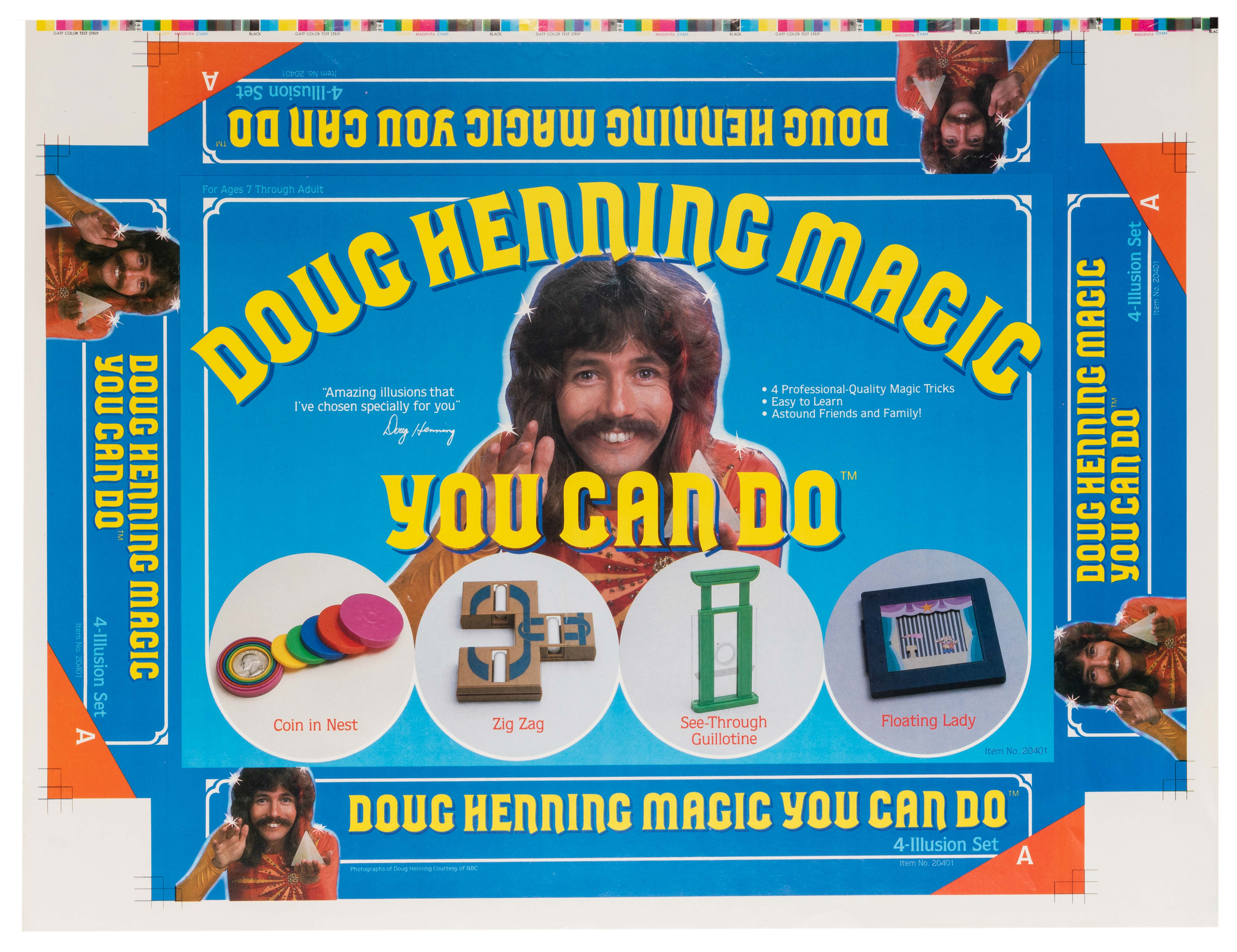 Doug Henning Magic You Can Do Proof - Quicker than the Eye