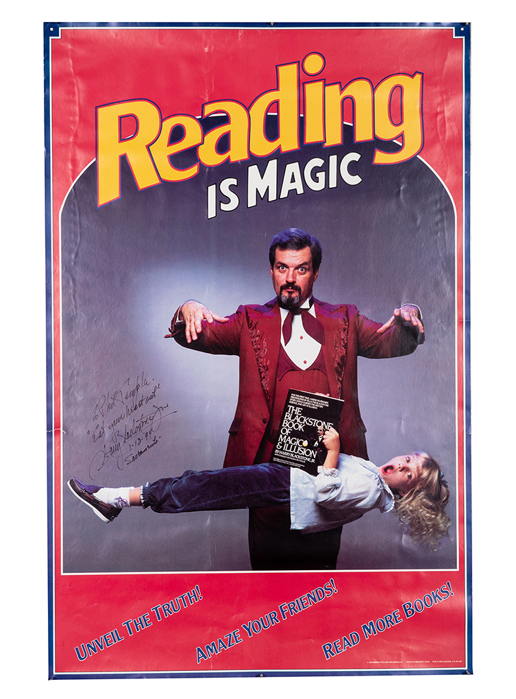 Blackstone, Jr. Reading Is Magic Poster (Inscribed and Signed ...