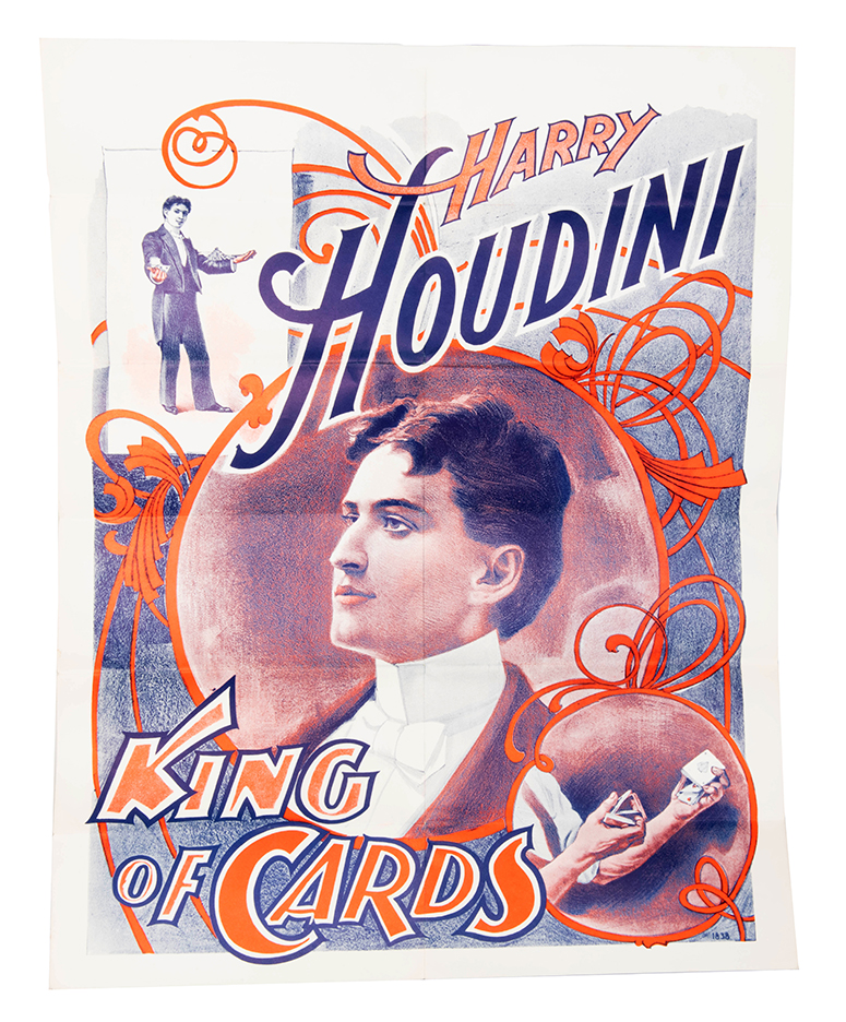Houdini King of Cards Poster - Quicker than the Eye