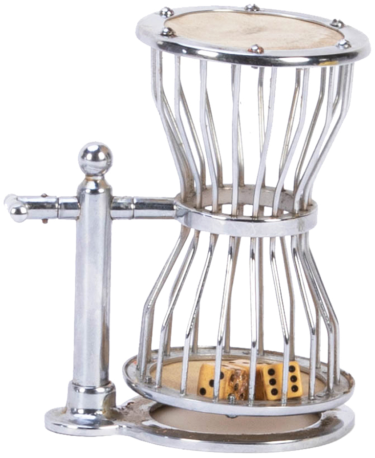 Miniature Chuck-A-Luck Dice Cage - Quicker than the Eye