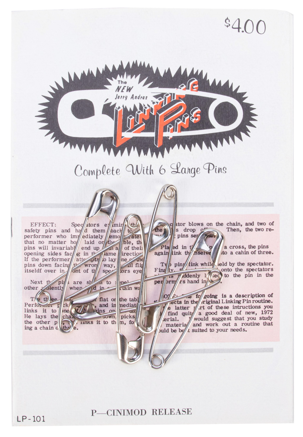 The New Jerry Andrus Linking Pins - Quicker than the Eye