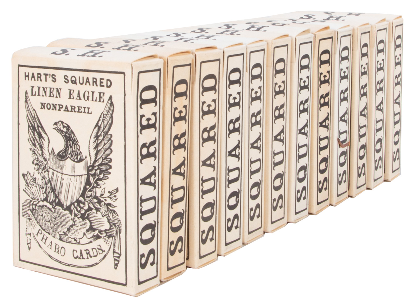 Reproduction Hart's Squared Linen Eagle Pharo Cards - Quicker than the Eye