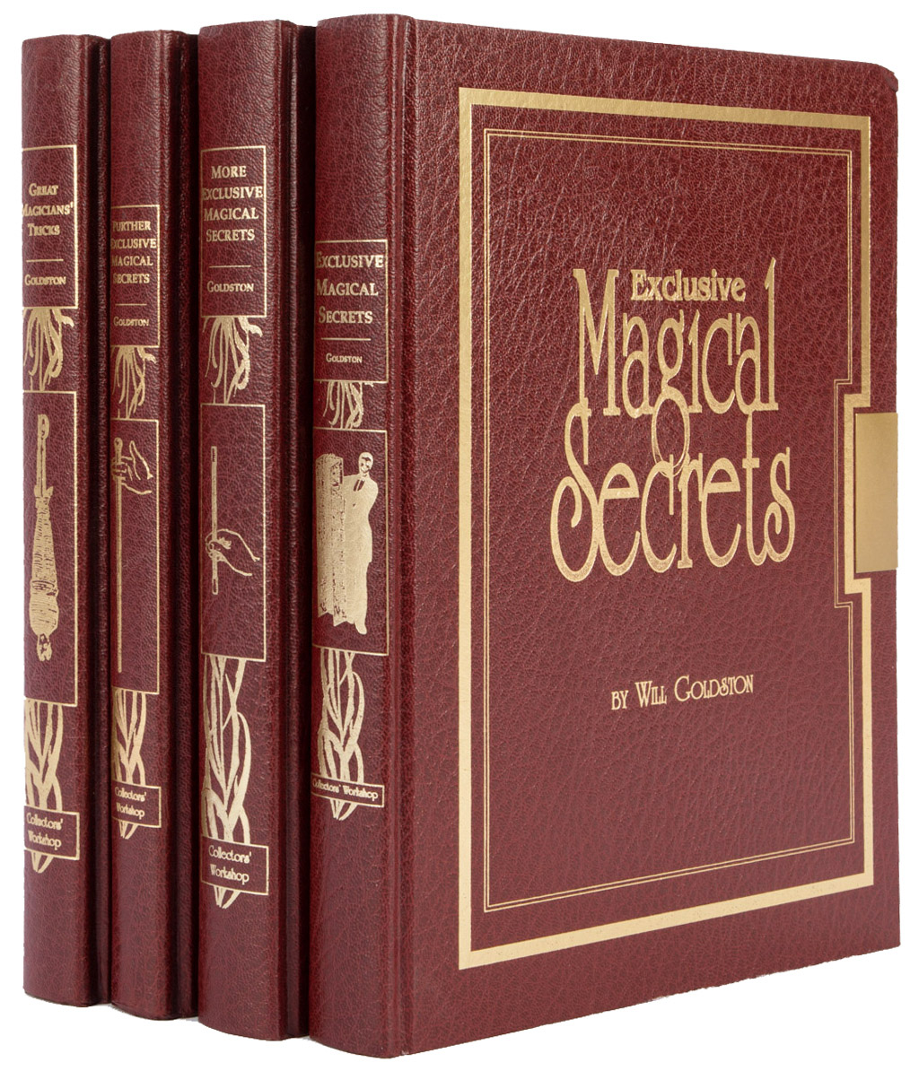 Four Goldston Deluxe Edition Magic Books - Quicker than the Eye