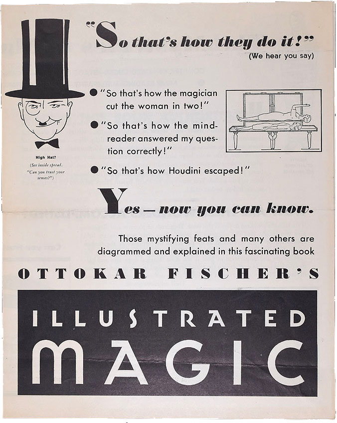 Ottokar Fisher's Illustrated Magic - Quicker than the Eye