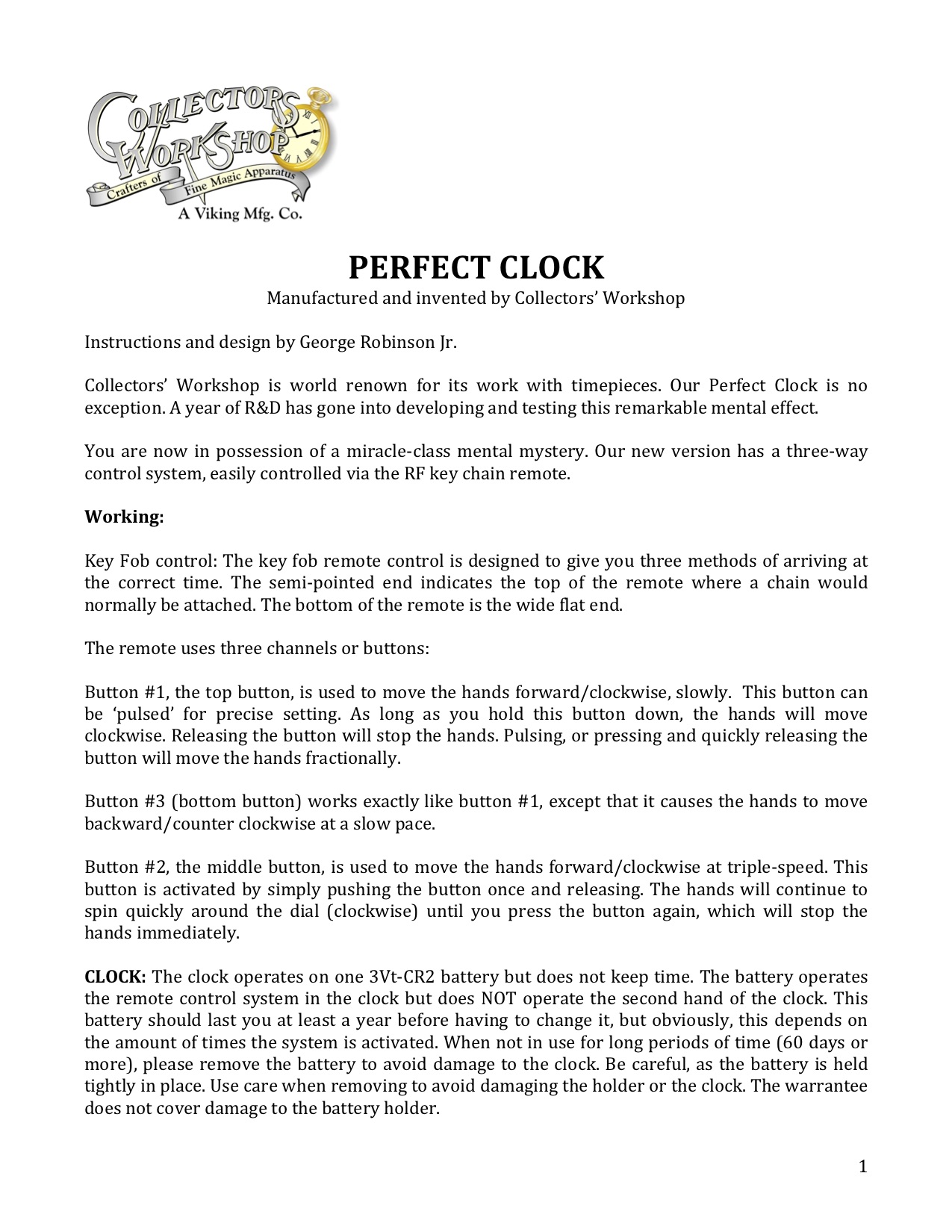 Perfect Clock - Quicker than the Eye