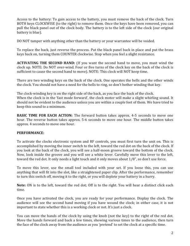 Perfect Clock - Quicker than the Eye