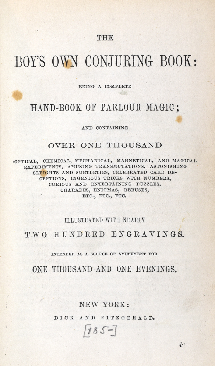 The Boy's Own Conjuring Book - Quicker than the Eye