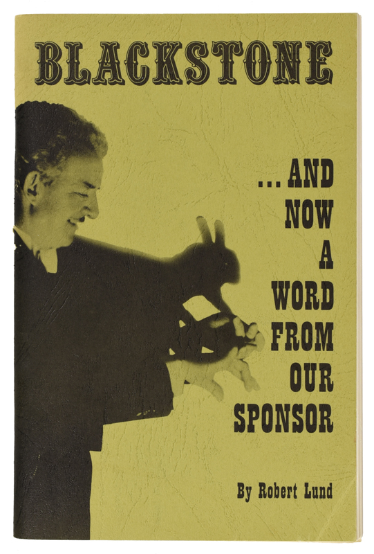 Blackstone... And Now A Word From Our Sponsor - Quicker than the Eye