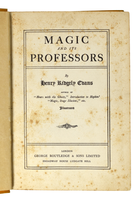 Magic and Its Professors - Quicker than the Eye