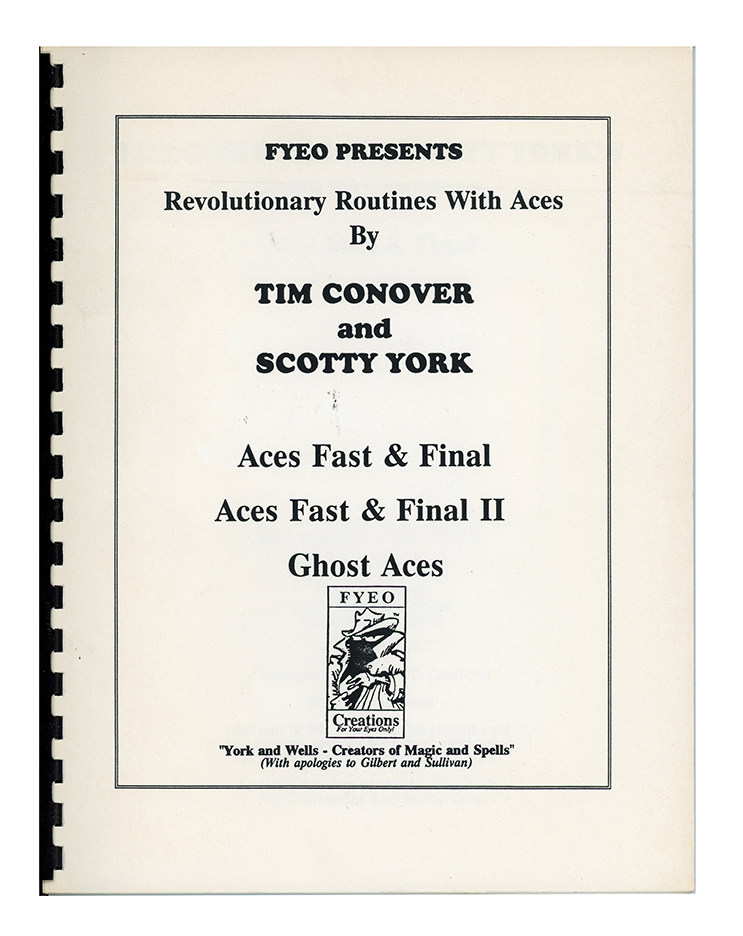 Revolutionary Routines with Aces - Quicker than the Eye