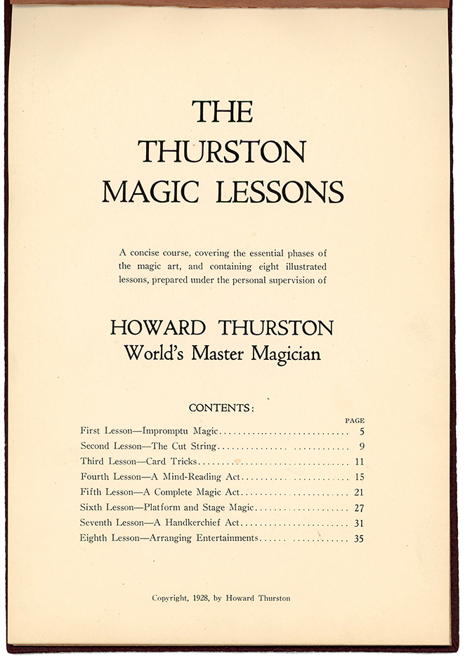The Thurston Magic Lessons - Quicker than the Eye