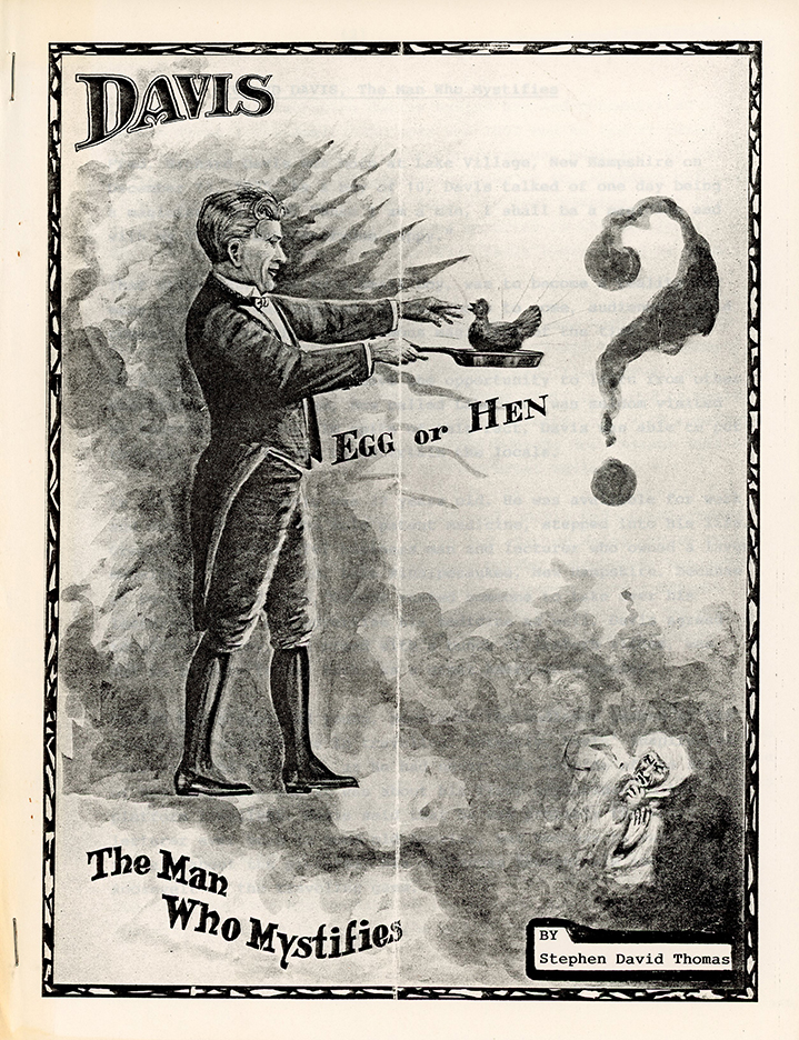 Richard Davis, the Man Who Mystifies - Quicker than the Eye