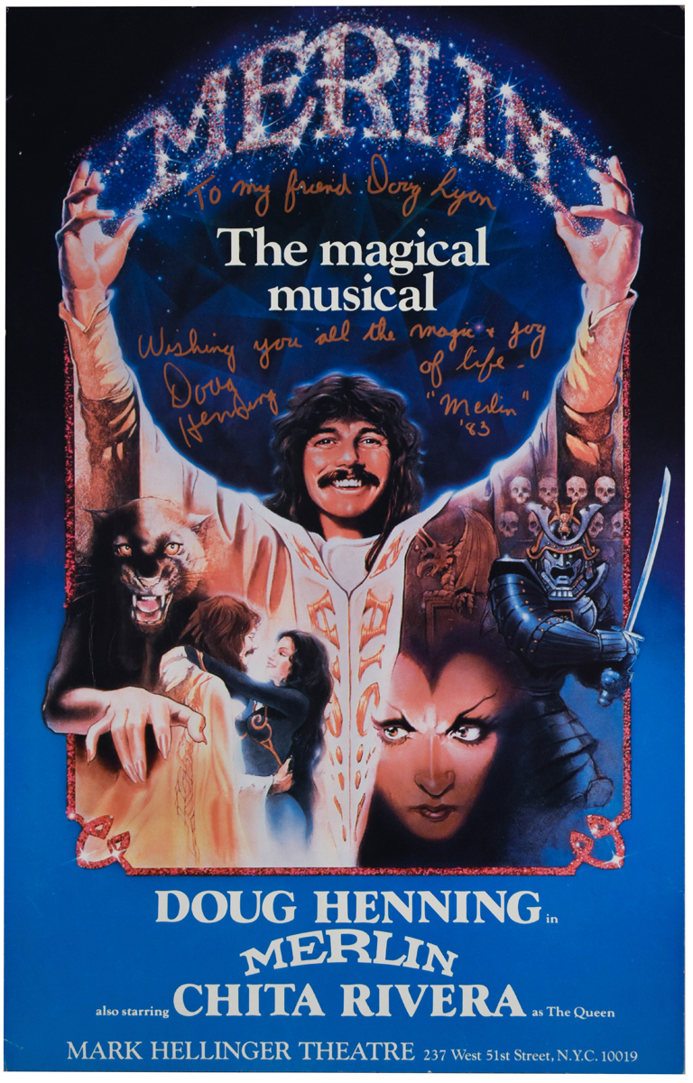 Doug Henning Signed Merlin Window Card - Quicker than the Eye