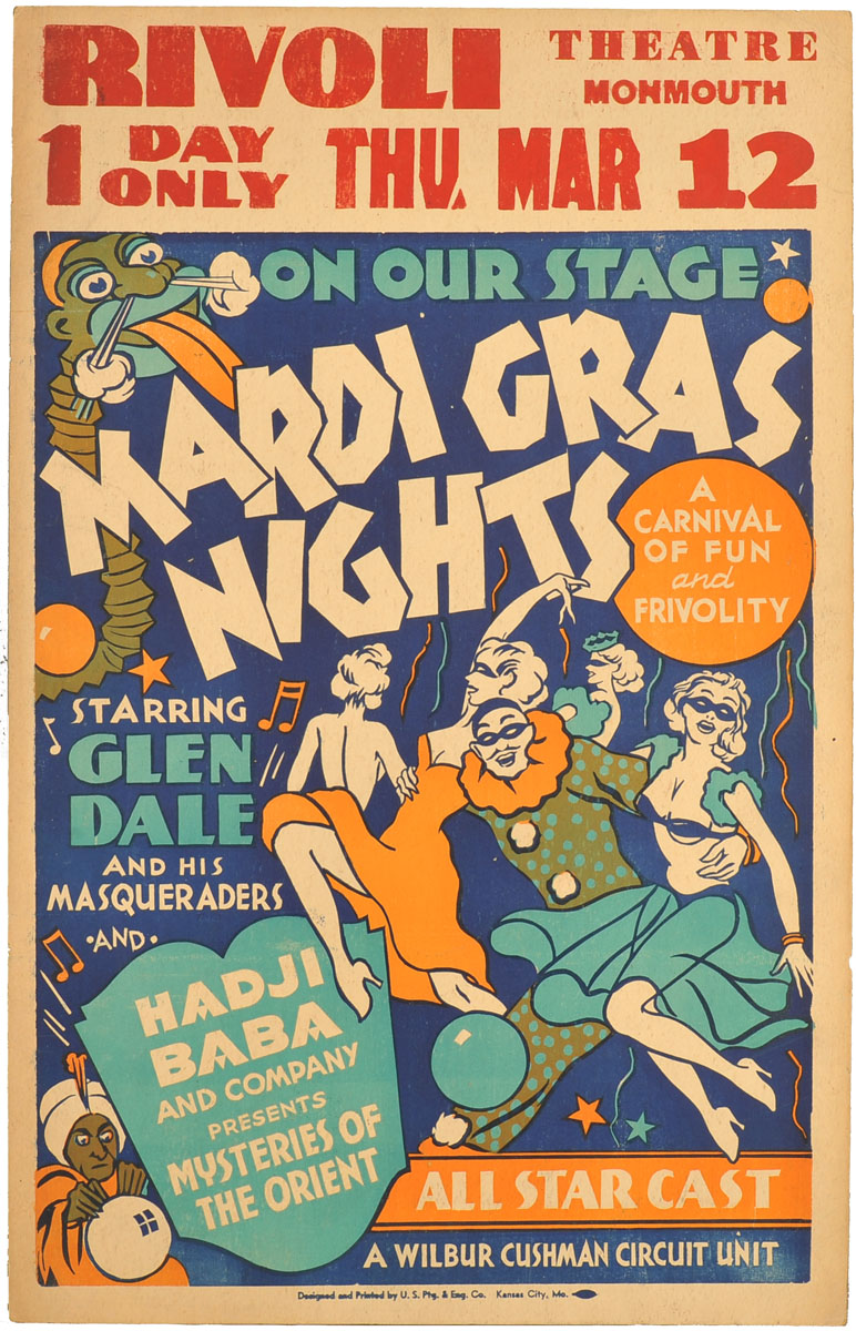 Mardi Gras with Hadji Baba Window Card - Quicker than the Eye