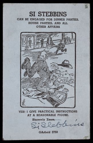 Si Stebbins Offers Men Telo Card Ology, Signed - Quicker than the Eye