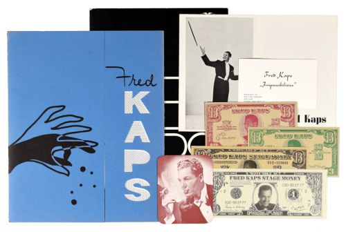 Collection of Fred Kaps Ephemera - Quicker than the Eye