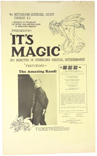 The Amazing Randi Poster - Quicker than the Eye